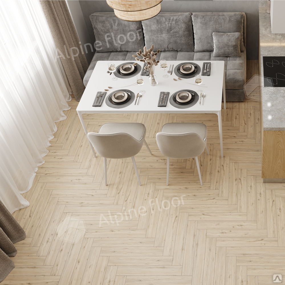 Ламинат Alpine Floor Herringbone 12 Pro купить в Челябинске - БАСТ | Ламинат цена с доставкой