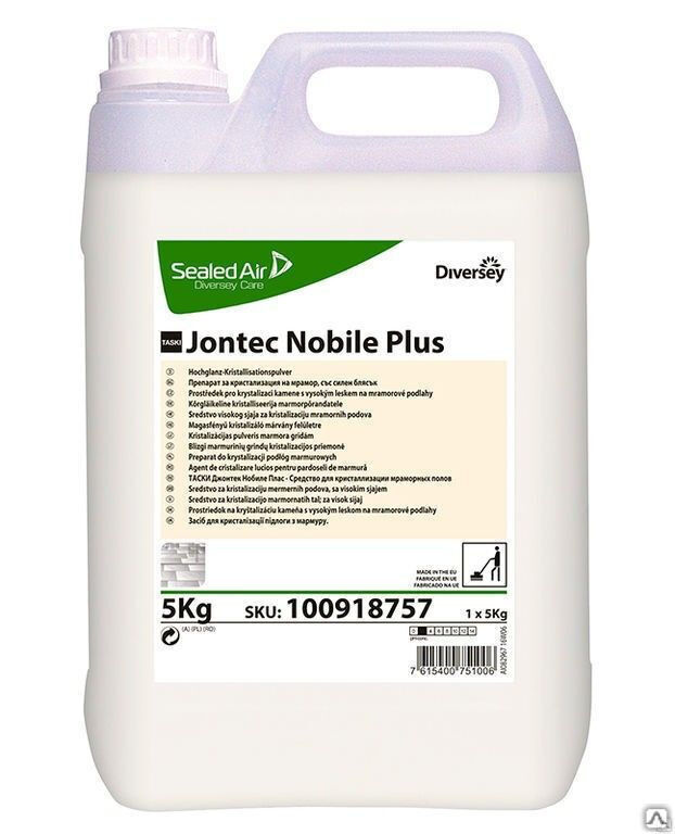 Средство для кристаллизации мраморных полов TASKI Jontec Nobile Plus ...